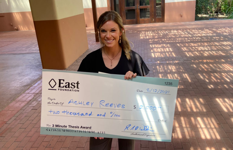 Ashley Reeves Wins People's Choice in Three Minute Thesis Competition ...